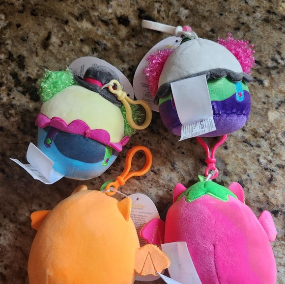 Squishmallows | Toys | Squishmallows Claires Exclusive Blacklight Clips Set 35 | Poshmark